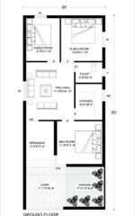 20x50 House Plan for your dream house. - Indian Floor Plans