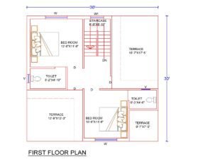 30x30 House Plan|30x30 House Plans India - Indian Floor Plans