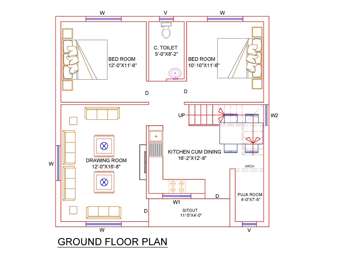 30x30 House Plan|30x30 House Plans India - Indian Floor Plans