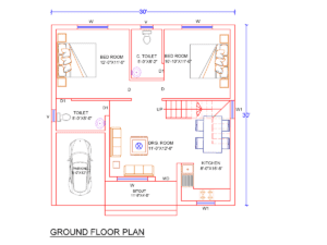 30x30 House Plan|30x30 House Plans India - Indian Floor Plans