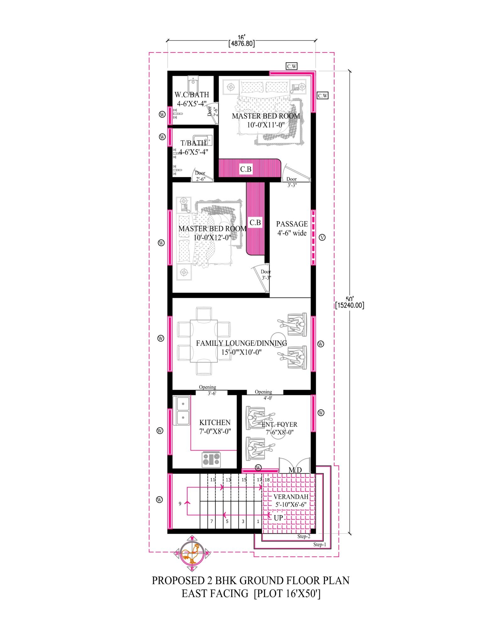 16x50 House Plans in India: Affordable and Stylish Options - Indian ...